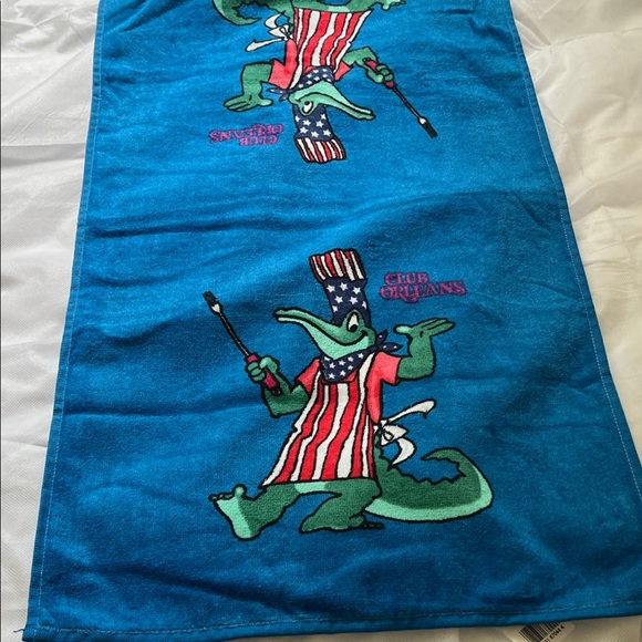 Bath | Blue Alligator Hand Towel | Poshmark